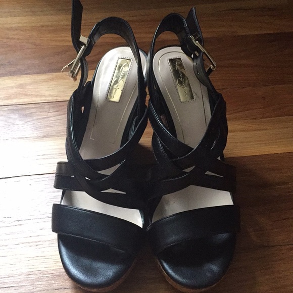 Jessica Simpson Shoes Black Wedges